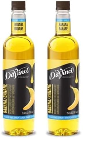 DaVinci Gourmet Sugar Free Banana Syrup for Cocktails, Mocktails, Sodas ...
