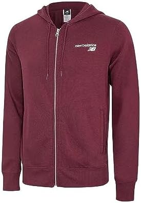 سعر New Balance Mens NB Classic Core Full Zipper Jacket, Burgundy (512 ...