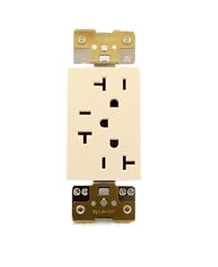 Leviton AC320-S 20 Amp, 125 Volt, NEMA 5-15R, Acenti Triplex Receptacle ...