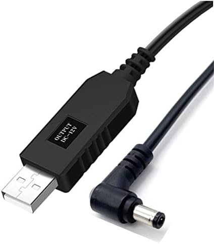 eWINNER DC 5V USB 2.0 male to DC 12V male power Cable Voltage Step Up Adapter Cable with DC 5.5 ...