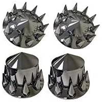 Amazon.com: Chrome AXLE Spike semi Truck hubcaps -for HUB Cover KIT ...