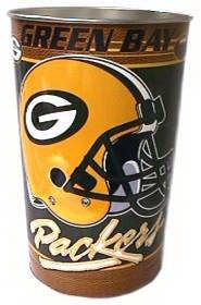 Amazon.com : Green Bay Packers Trash Can : Sports Fan Office Waste Bins ...