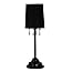 Dark Dawning Vampire in the Coffin Black Table Lamp and Fabric Shade ...