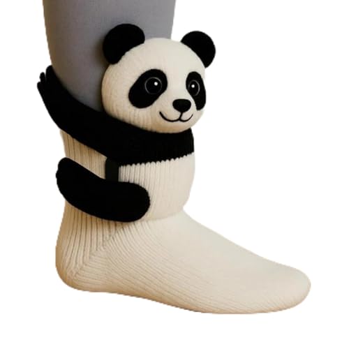 Gifts for Women,3D Knit Animal Socks,Cute Fuzzy Animals Hug Sock ...