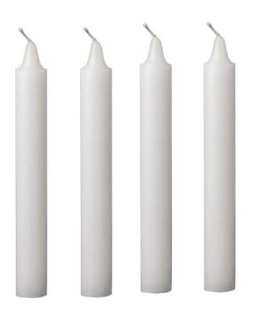 Buy Yashvin White Candles for Home Best for Festivals Normal Size ...