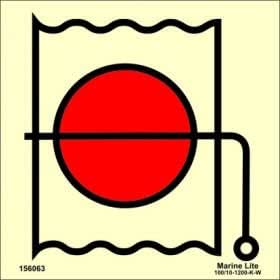 Pegatina señal OMI 156063 - IMPA 336063 vinilo fotoluminiscente ...