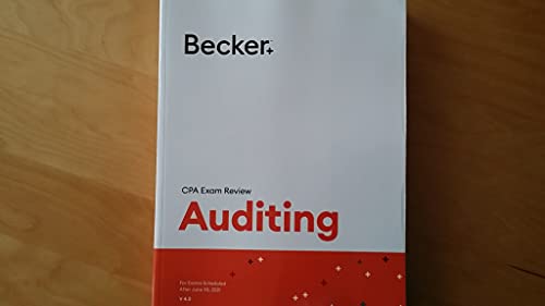 Becker CPA Exam Review Auditing AUD V4.0 For Exams Scheduled After June ...