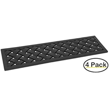 Amazon.com : Rubber-Cal "Diamond-Grip Recycled Rubber Step Mat - 9.75 ...