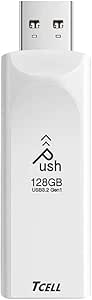 Amazon.com: TCELL Push 128GB USB 3.2 Gen1(3.1/3.0) USB Flash Drive Read ...