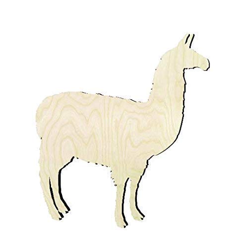 Amazon.com: Llama wood cutout (Multiple size options) unfinished sanded ...