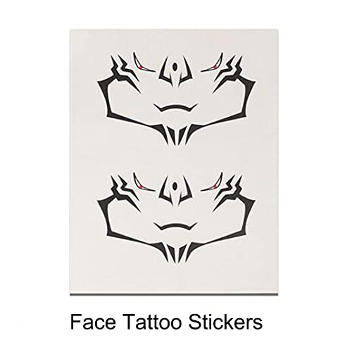 TLSDDTY Ryomen Sukuna Tattoo Stickers Anime Cosplay Temporary Tattoos ...