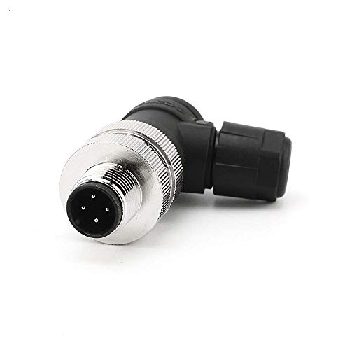 VELLEDQ Field-wireable M12 Sensor Connector 4-Pin Male Adaptor Screw ...