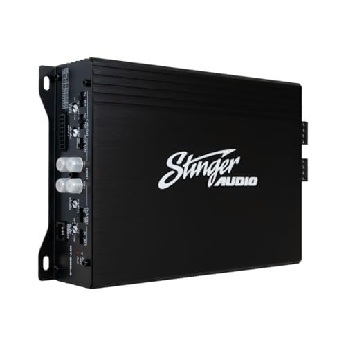 STINGER Audio MT-600.4 1000 Watt 4-Channel Car Audio Amplifier, Class D ...
