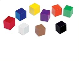 Plastic One-Inch Colored Cubes: Ideal: 9781564514639: Amazon.com: Books