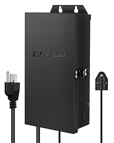 Suraielec 300 Watt Low Voltage Landscape Transformer with Timer and ...