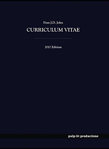 Curriculum Vitae, Finn J.D. John: 2017 Edition: John, Finn J D ...