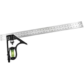12-Inch Combination Square, Universal Adjustable Stainless Steel ...