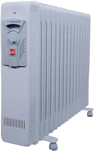 Hommer Oil Radiator 15 Ribs/2500W/White, Hsa204-06, min 2 yrs warranty ...