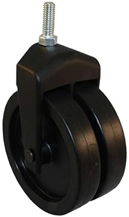 4 Inch X-Caster High Capacity Low Profile Dual Wheel Caster with 3/8 ...