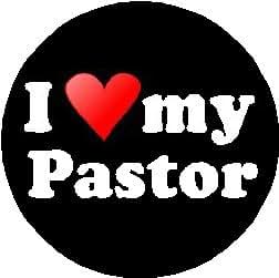 Amazon.com: I Love My Pastor 1.25" Pinback Button Badge / Pin (heart ...