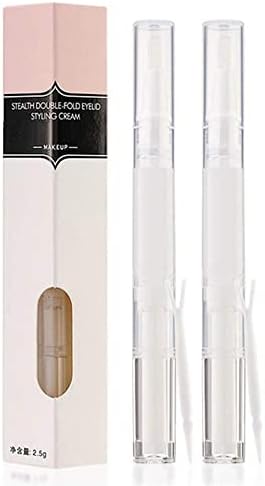 Natural Double Eyelid Pen Glue, 2-Pack Invisible Double Eyelid Styling ...