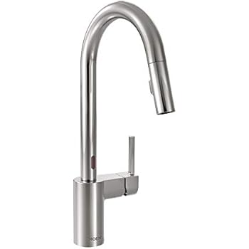Moen 5923bl Align One-Handle Pre-Rinse Spring Pulldown Kitchen Faucet ...