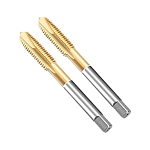 FOCMKEAS 2 PCS Spiral Point Plug Threading Tap M6 x 0.75 Thread, Ground ...