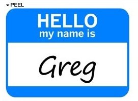 Amazon.com: Hello My Name Is Greg - Window Bumper Laptop Sticker ...