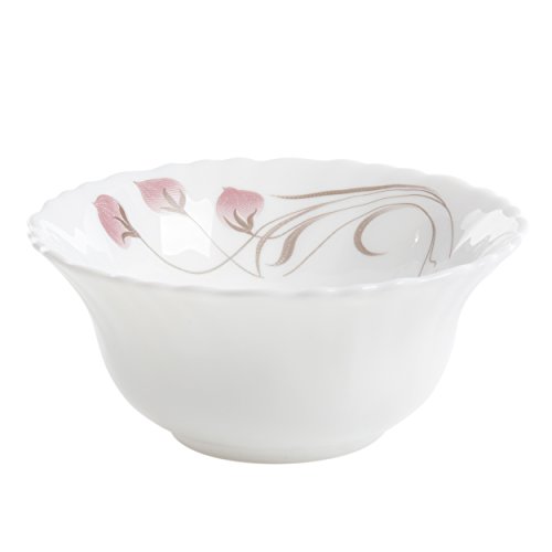 Oster 102003.12RM Annis 12 Piece Scallop Shape Decorated Opal Tempered ...