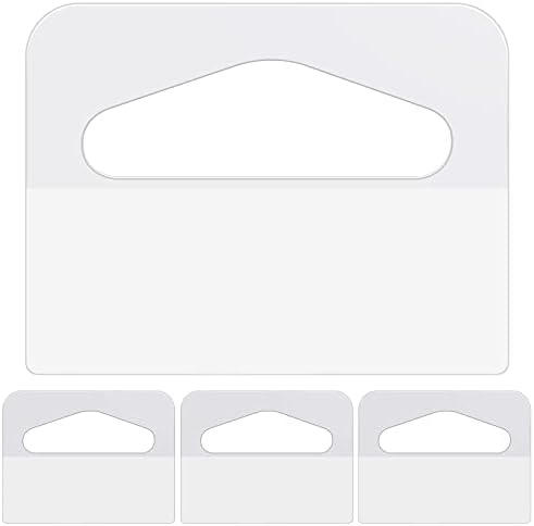 1500 Pieces Clear Slot Hole Hang Tags Self Adhesive Hanging Tabs ...