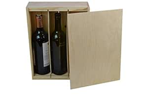 Wine box 3 Bottle with Slide-top Made out of Western Pine: Amazon.com ...