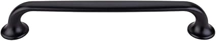 Top Knobs TK595BLK Mercer Collection 6-5/16" Oculus Oval Pull, Flat ...