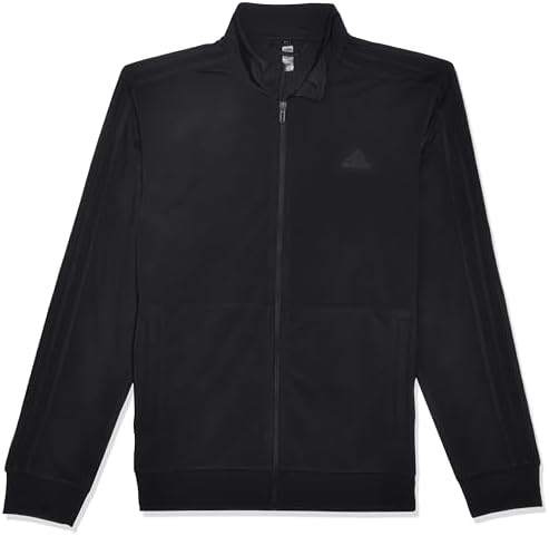 adidas Essentials Warm-Up 3-Stripes Track Men's Jacket,Black,S price in ...