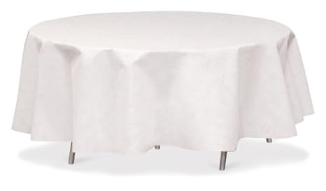 Amazon.com : Linen Like 96" Round Tablecloth - Disposable : Everything Else