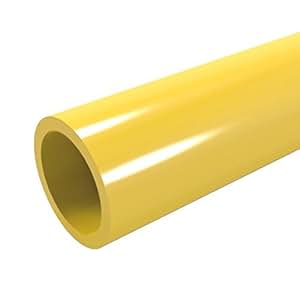 Tubo de PVC amarillo de 1 m de largo (grado de mobiliario blanco en ...