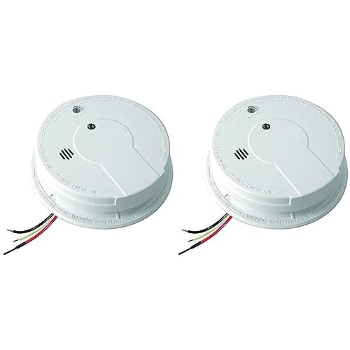 Kidde Smoke Detector, Hardwired Smoke Alarm with 9-Volt Battery Backup ...