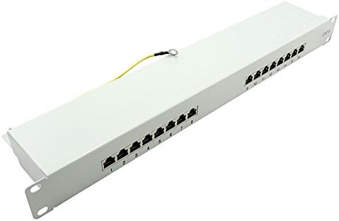 BIGtec 16 Port CAT6 Patchpanel Verteilerfeld Verteiler Patchfeld 10 ...