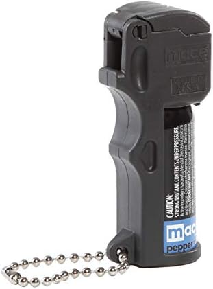 Mace Brand Triple Action Pocket Pepper Spray (Black) – 10’ Powerful Pepper Spray w/ Tear Gas, 3 ...