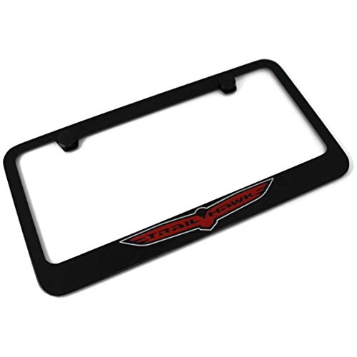 Jeep Elite JEEP TRAIL HAWK Logo License Plate Frame Black Powder Coated ...