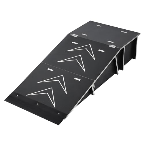 Sdyneut Skateboard ramp Large Bicycle Riding Ramp Scooter ramp Portable ...