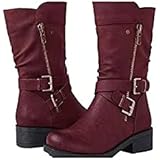 Rocket Dog Women's Trumble Biker Boots, Black Matt, 41 EU price in UAE ...