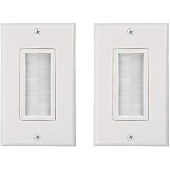 Amazon.com: Leviton 41075-DBW Decora Brush Passthrough, White: Home ...