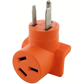 6-50P Male 3-Pin Welder Plug To 10-50R 3-Prong Female Stove Range Oven ...