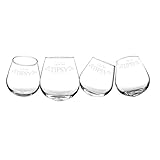 Tipsy Wine Glasses