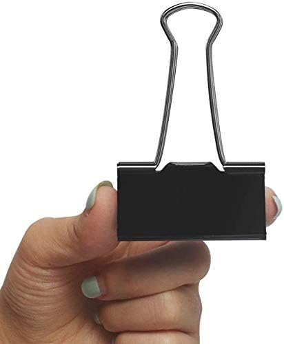 Extra Large Binder Clips 2 inch Jumbo Binder Clips 24 Pack Big Metal ...