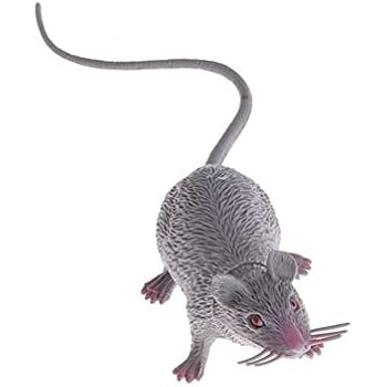 Amazon.com: 13cm Rubber Stretchy Rat with Long Tail - Halloween ...