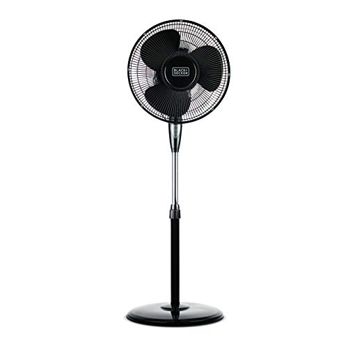 BLACK+DECKER 16 Inches Stand Fan with Pedestal Base, Height Adjustable ...