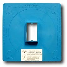 Quickflash Electrical Single Gang Box; 1/2" Raised Plaster Ring Cover ...