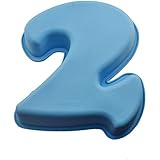 Amazon.com: Lekue Number 2 Cake Mold, Red: Novelty Cake Pans: Kitchen ...