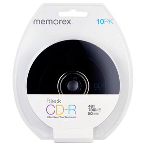 Amazon.com: Memorex Black CD-R 10 Pack 700mb 80min.: Electronics